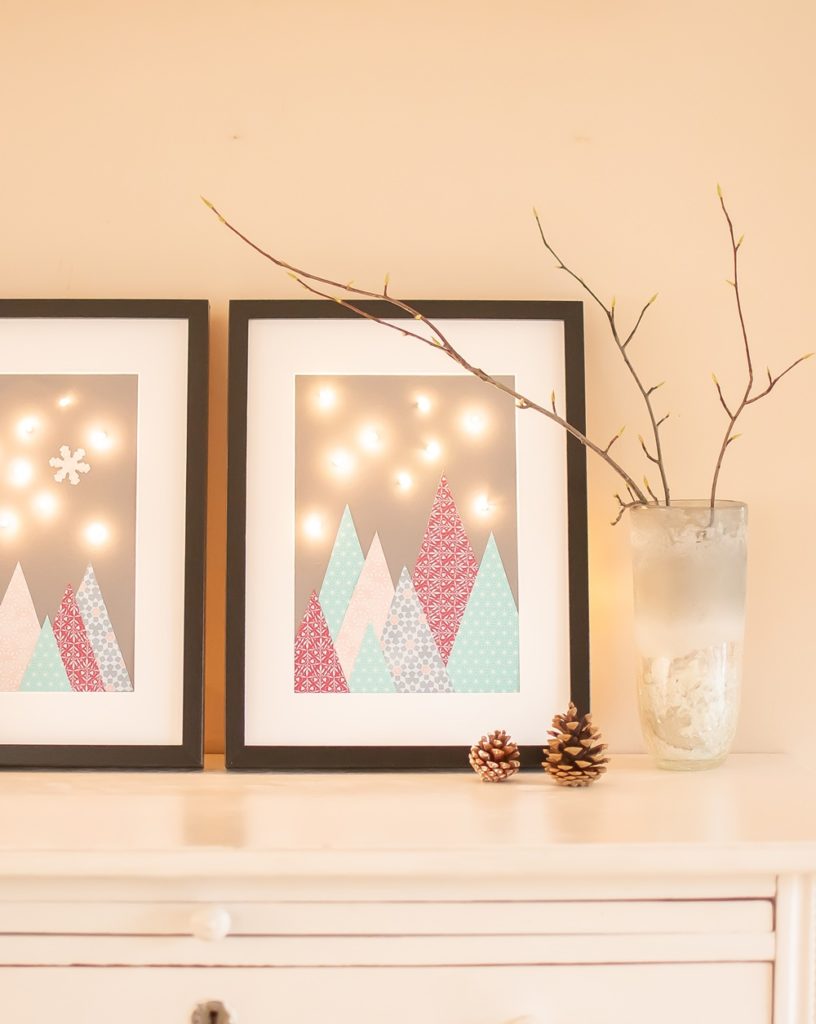 Bild mit Lichterkette DIY Weihnachten Smillas Wohngefühl