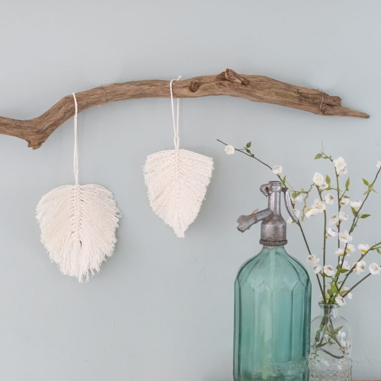 Makramee Feder DIY Anleitung Smillas Wohngefühl