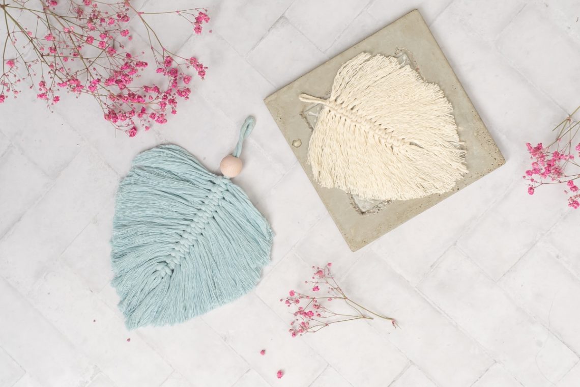 Makramee Feder DIY Anleitung Smillas Wohngefühl