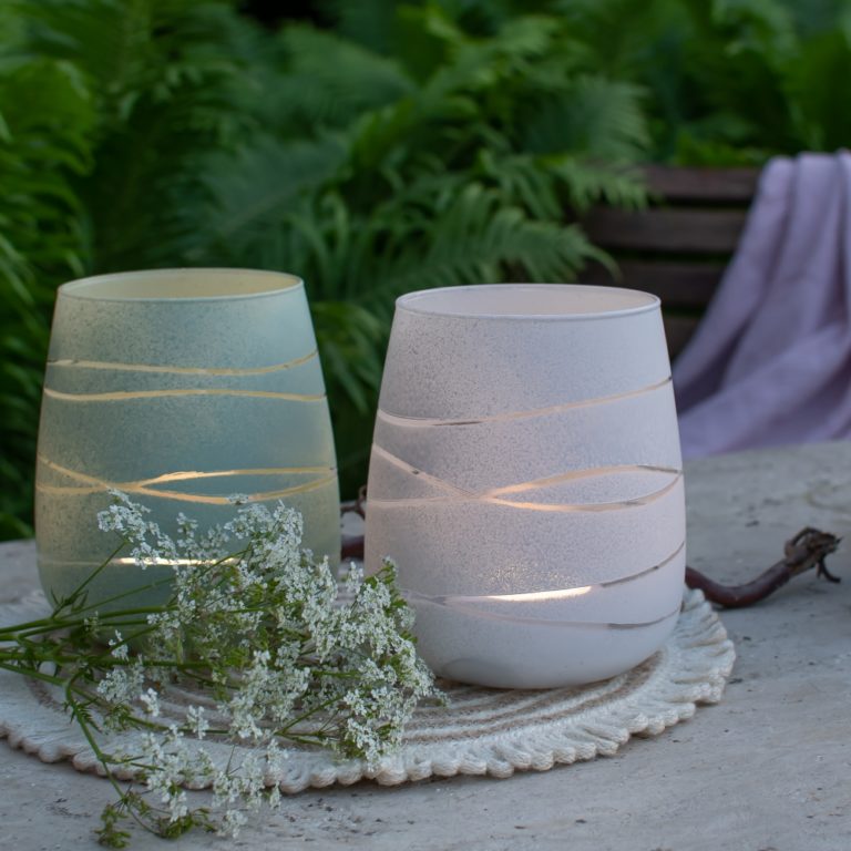 diy windlicht mit gummibändern smillas wohngefühl